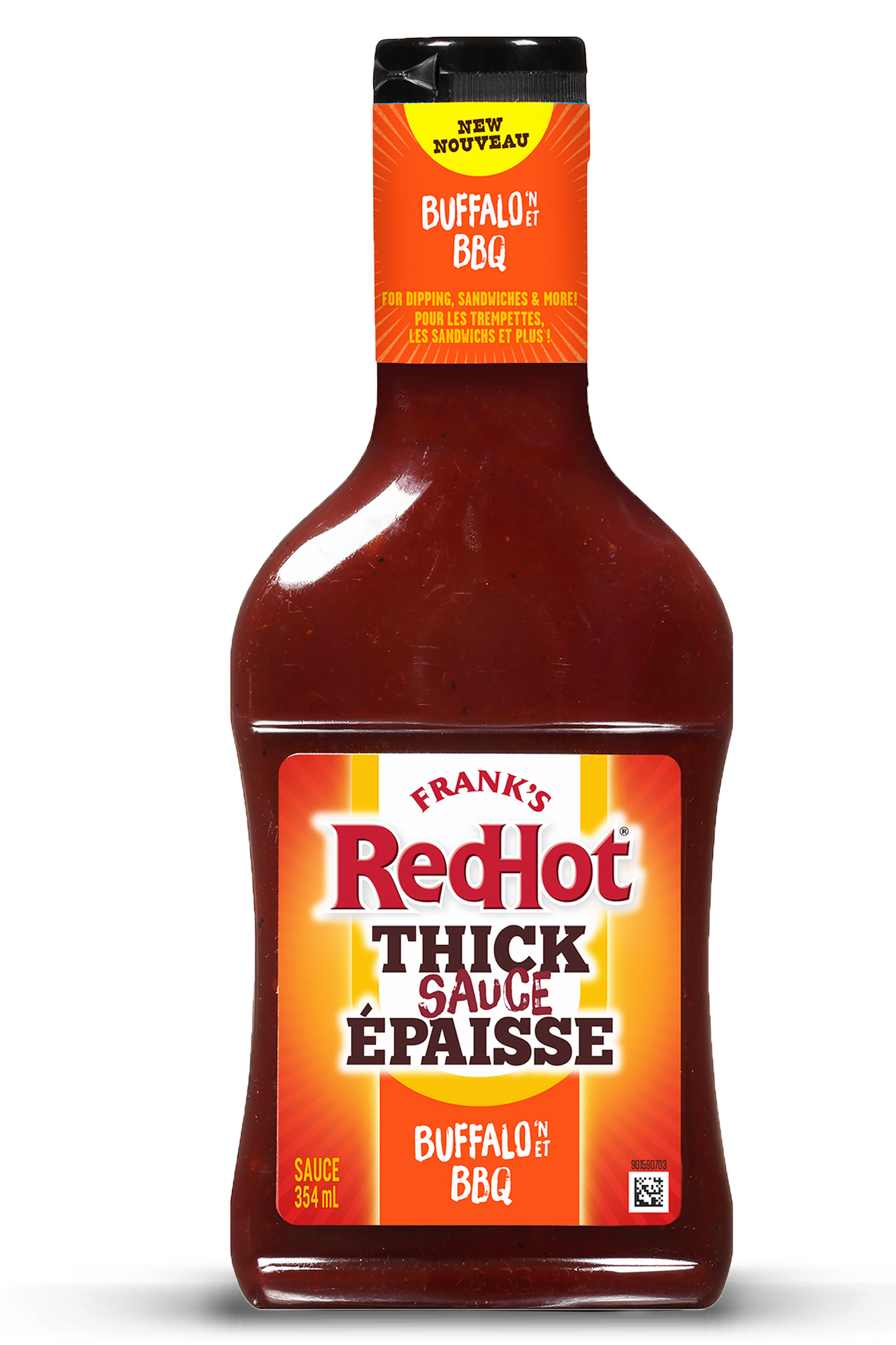 Franks Red Hot Sauce Thick Buffalo N Bbq Ea 354ml