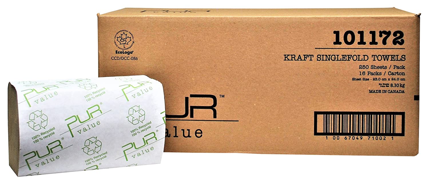 Pur Value Singlefold Kraft (101452) 16x250
