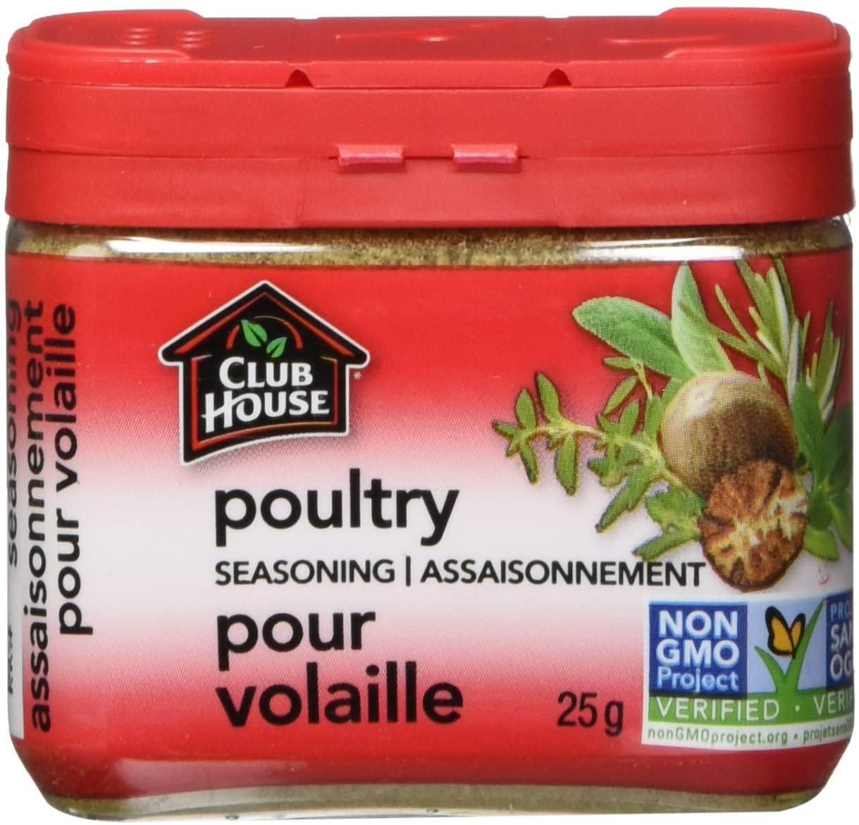Club House Spice - Poultry Seasoning (Tin) ea/25gr