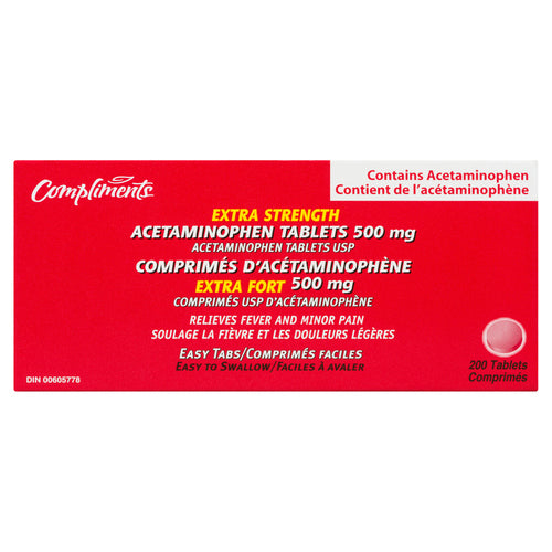 Compliments Acet X-Str 500mg 200's