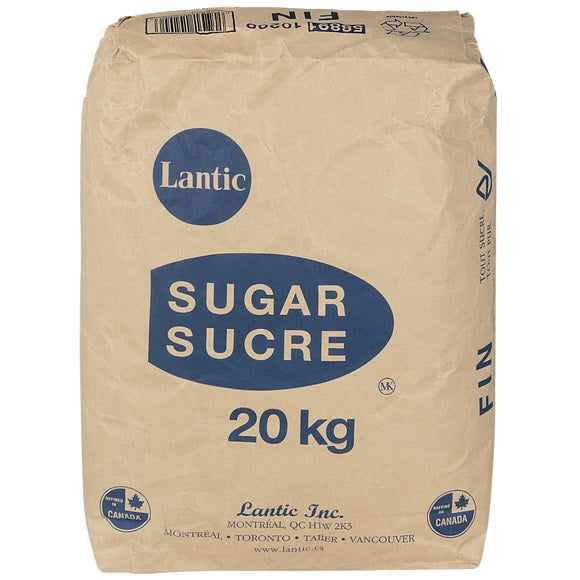 Lantic Sugar Fine Granulated White 20kg/bag