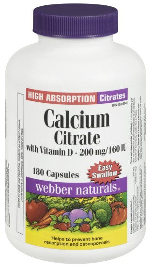 Webber Calcium Citrate 180's